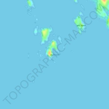Quit Point topographic map, elevation, terrain