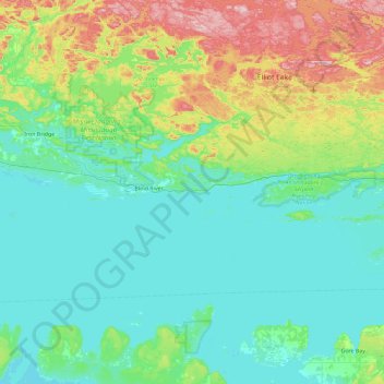 Can Island topographic map, elevation, terrain