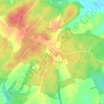 Uno topographic map, elevation, terrain