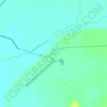Eulo topographic map, elevation, terrain