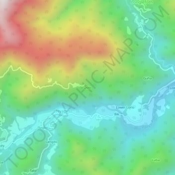 Dolo topographic map, elevation, terrain