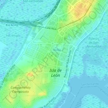 Hilo topographic map, elevation, terrain