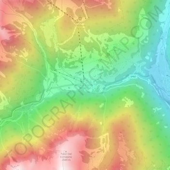 Peio Fonti topographic map, elevation, terrain
