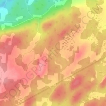 Cranberry Lake topographic map, elevation, terrain