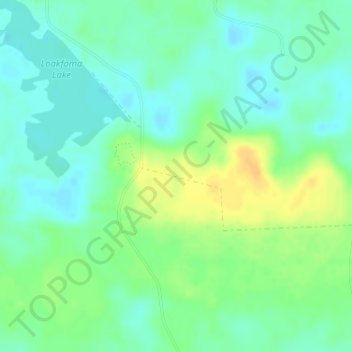Noxubee National Wildlife Refuge topographic map, elevation, terrain