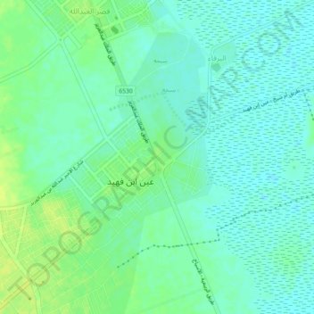 الاسياح topographic map, elevation, terrain