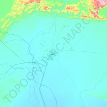 Sibi topographic map, elevation, terrain