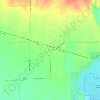 Verdi topographic map, elevation, terrain