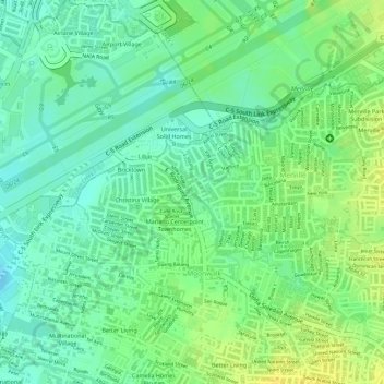 Cherry Homes topographic map, elevation, terrain