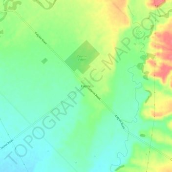 Colyton topographic map, elevation, terrain