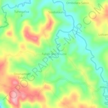 Fulolo Botomuzoi topographic map, elevation, terrain
