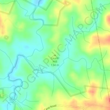 Laurel Hill topographic map, elevation, terrain