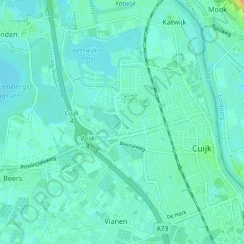 Ewinkel topographic map, elevation, terrain