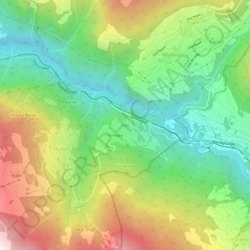 Solis topographic map, elevation, terrain