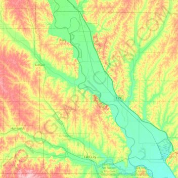 Morgan Island topographic map, elevation, terrain
