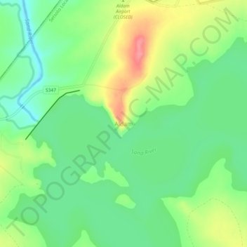 Aldam topographic map, elevation, terrain