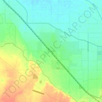 Central topographic map, elevation, terrain