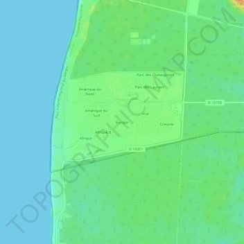 Europe topographic map, elevation, terrain