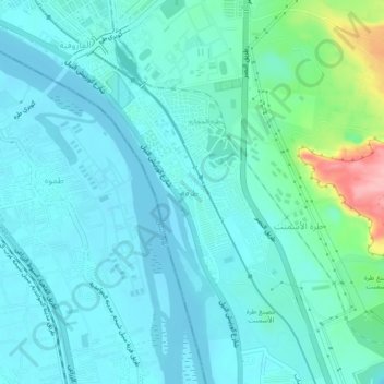 Tura topographic map, elevation, terrain