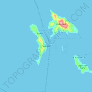 Basilisa topographic map, elevation, terrain
