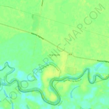 Quat Quatta topographic map, elevation, terrain