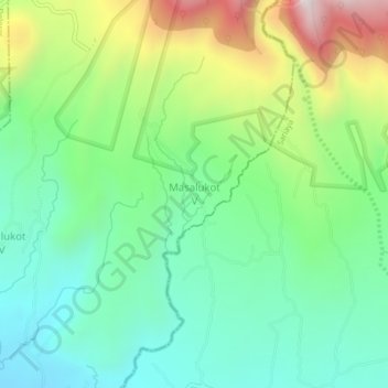 Masalukot V topographic map, elevation, terrain