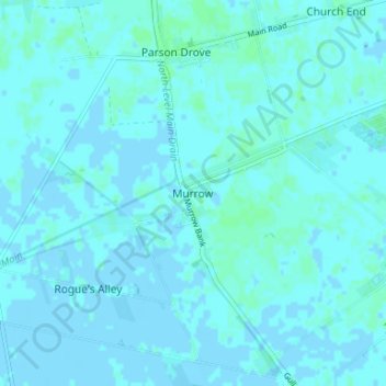 Murrow topographic map, elevation, terrain