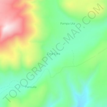 Cora Cora topographic map, elevation, terrain
