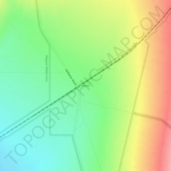Kelso topographic map, elevation, terrain