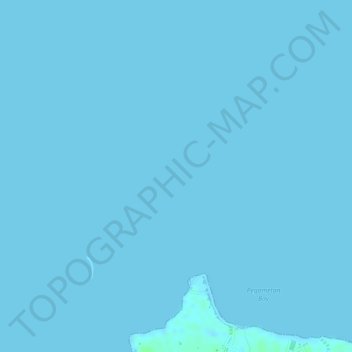 island topographic map, elevation, terrain