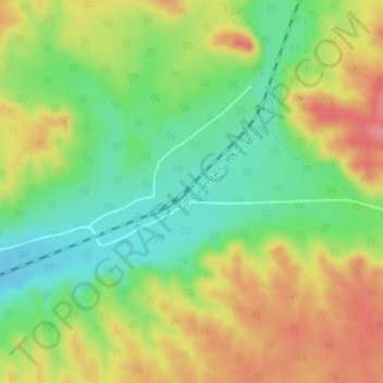 Acoma topographic map, elevation, terrain