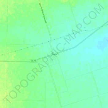 Thalia topographic map, elevation, terrain