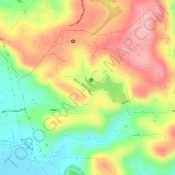Poomala Dam topographic map, elevation, terrain