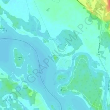 Davidson topographic map, elevation, terrain