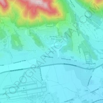 Kattigar topographic map, elevation, terrain