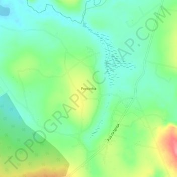 Pontinha topographic map, elevation, terrain
