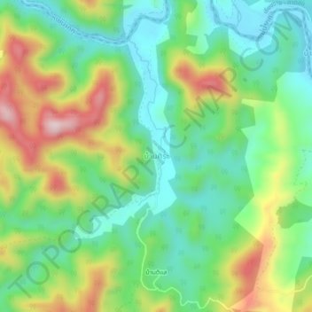 Ban Sira topographic map, elevation, terrain