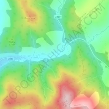 Brdovec topographic map, elevation, terrain