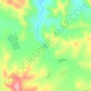 Kinbombi Falls topographic map, elevation, terrain