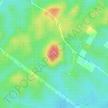 Bukit Batu Topographic Map Elevation Terrain