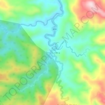 Pedro Vera topographic map, elevation, terrain