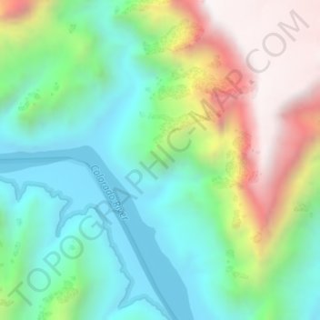Bat Cave topographic map, elevation, terrain