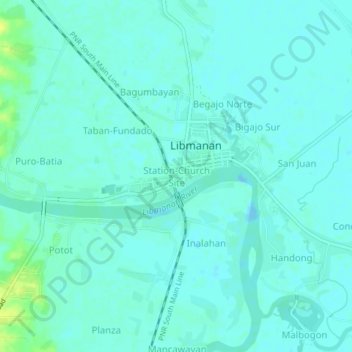 Station-Church Site topographic map, elevation, terrain