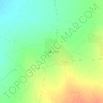 Sheep Farm topographic map, elevation, terrain