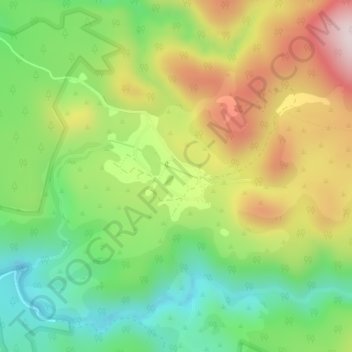 Waiuta topographic map, elevation, terrain