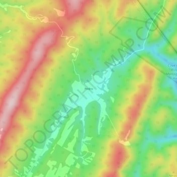 Pedro topographic map, elevation, terrain