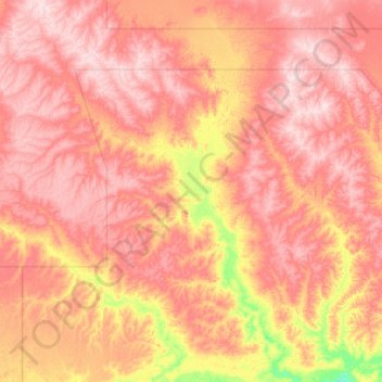 Great Victoria Desert topographic map, elevation, terrain