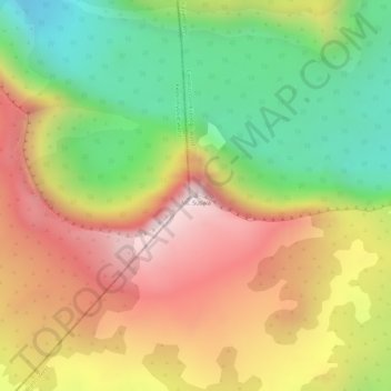 Mount Suswa topographic map, elevation, terrain