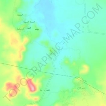 Rasah topographic map, elevation, terrain