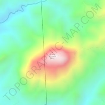 Mount Mayapay topographic map, elevation, terrain